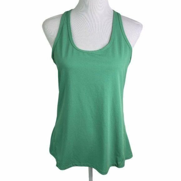 Fabletics | Tops | Fabletics Green White Mesh Racerback Stretch Top ...